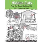 Hidden Cats: Find the Hidden Cats Adult Coloring Puzzle Book - Walmart ...