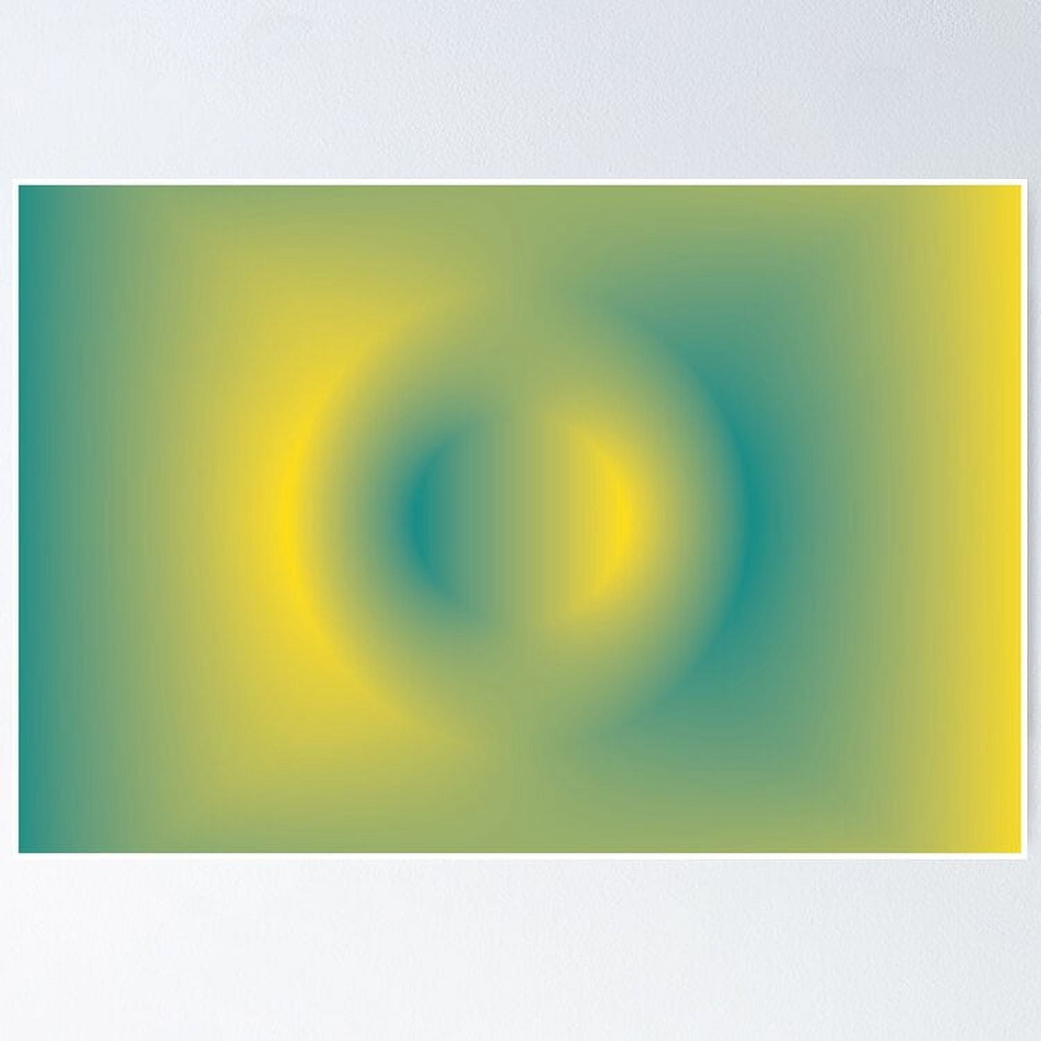 Hidden Circle Gradient 01 UNFRAMED Poster, 12x18 - Walmart.com