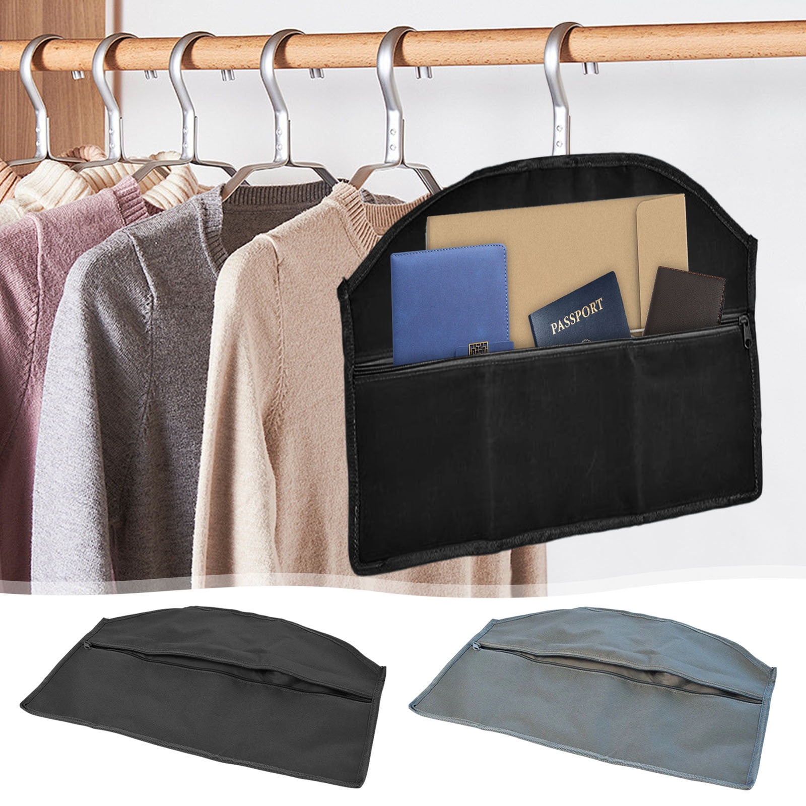 Hidden Closet Safe Portable Fireproof Hanging Storage Bag with Locking ...