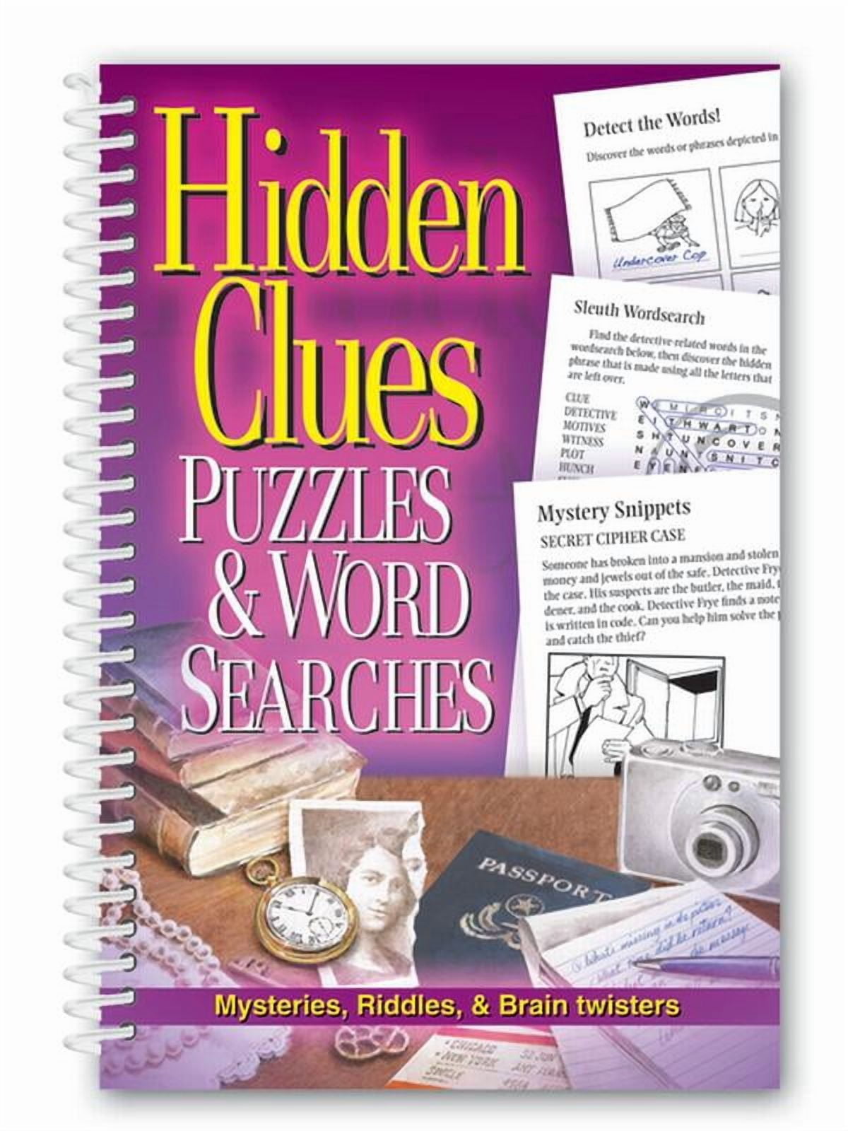 Hidden Clues Puzzles & Word Searches, (Spiral-Bound) - Walmart.com