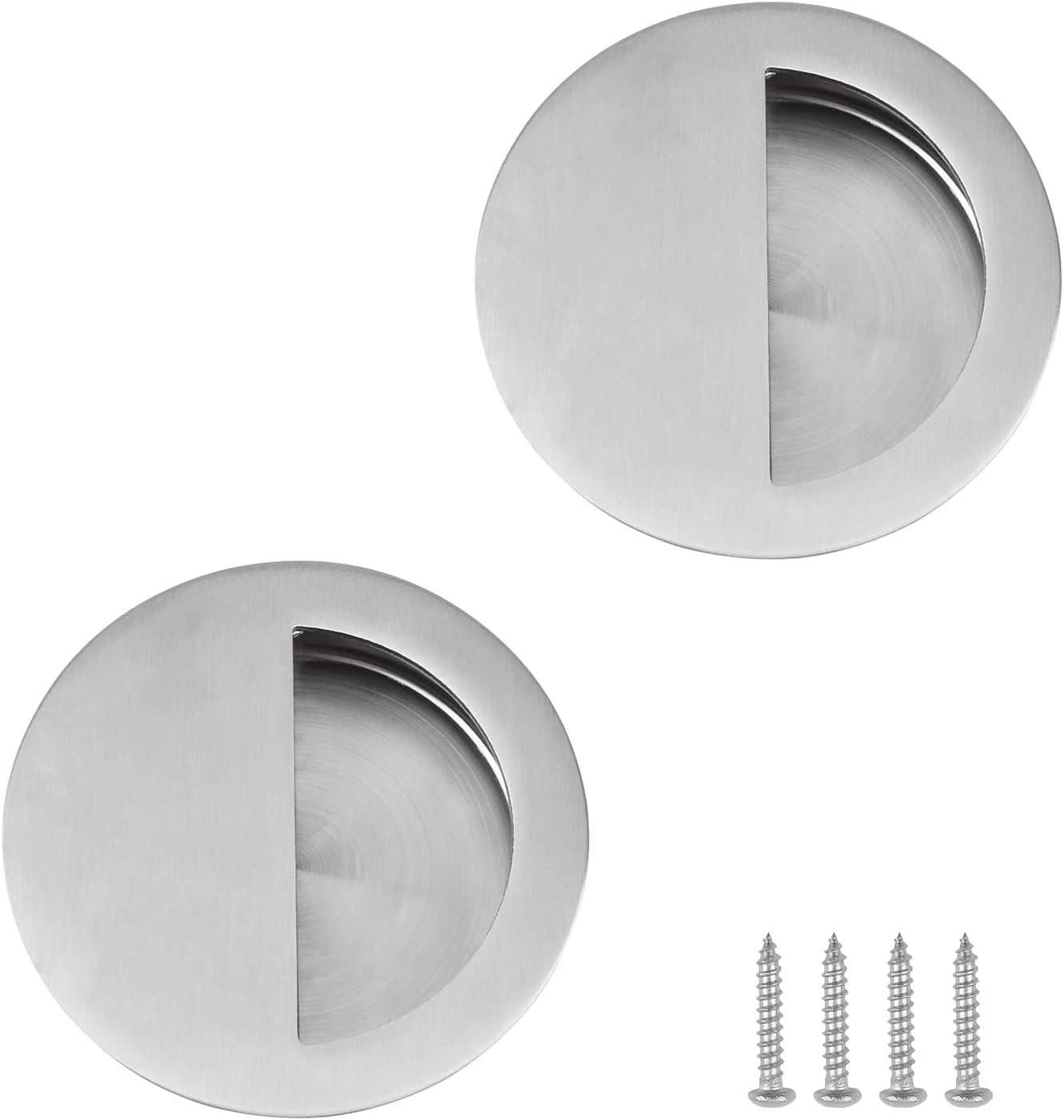 Hidden Concealed Recessed Sliding Door Pull Handles,2pcs Stainless ...