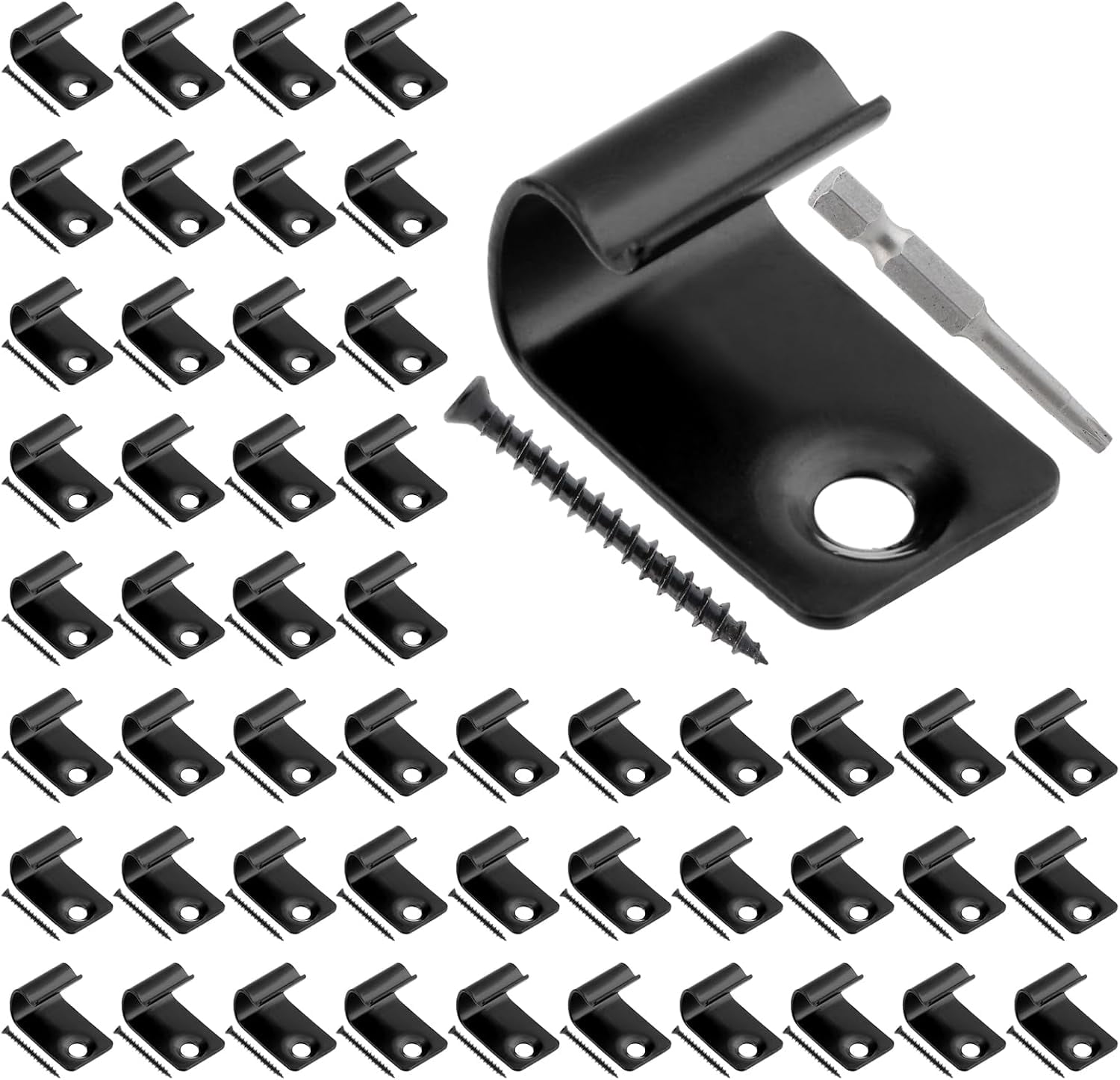 Hidden Deck Fasteners for Composite Decking | 100-Piece Set (50 Clips ...