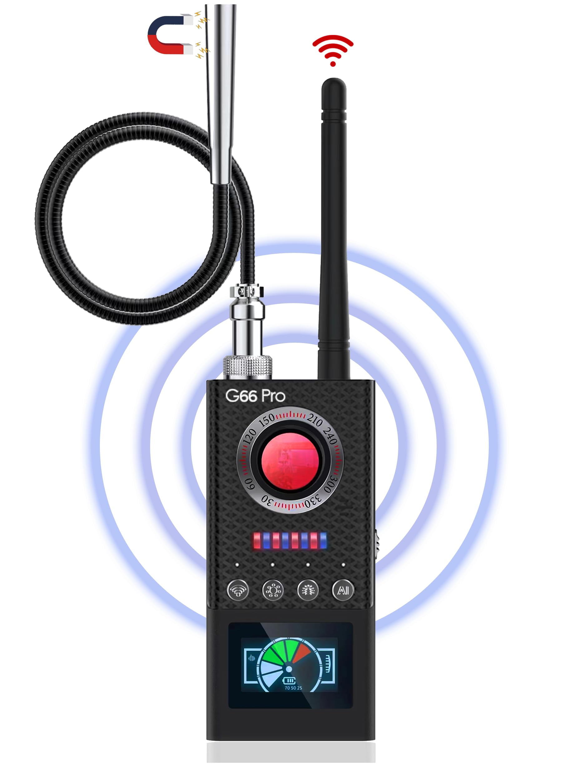 Hidden Device & GPS Tracker Detector – AI Auto Scan Infrared Camera ...