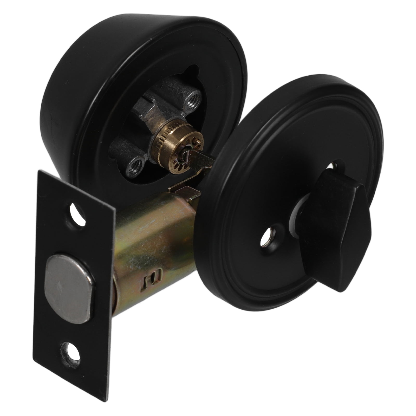 Hidden Door Hardware Deadbolt Lock Single-sided Heavy-duty Key Black ...