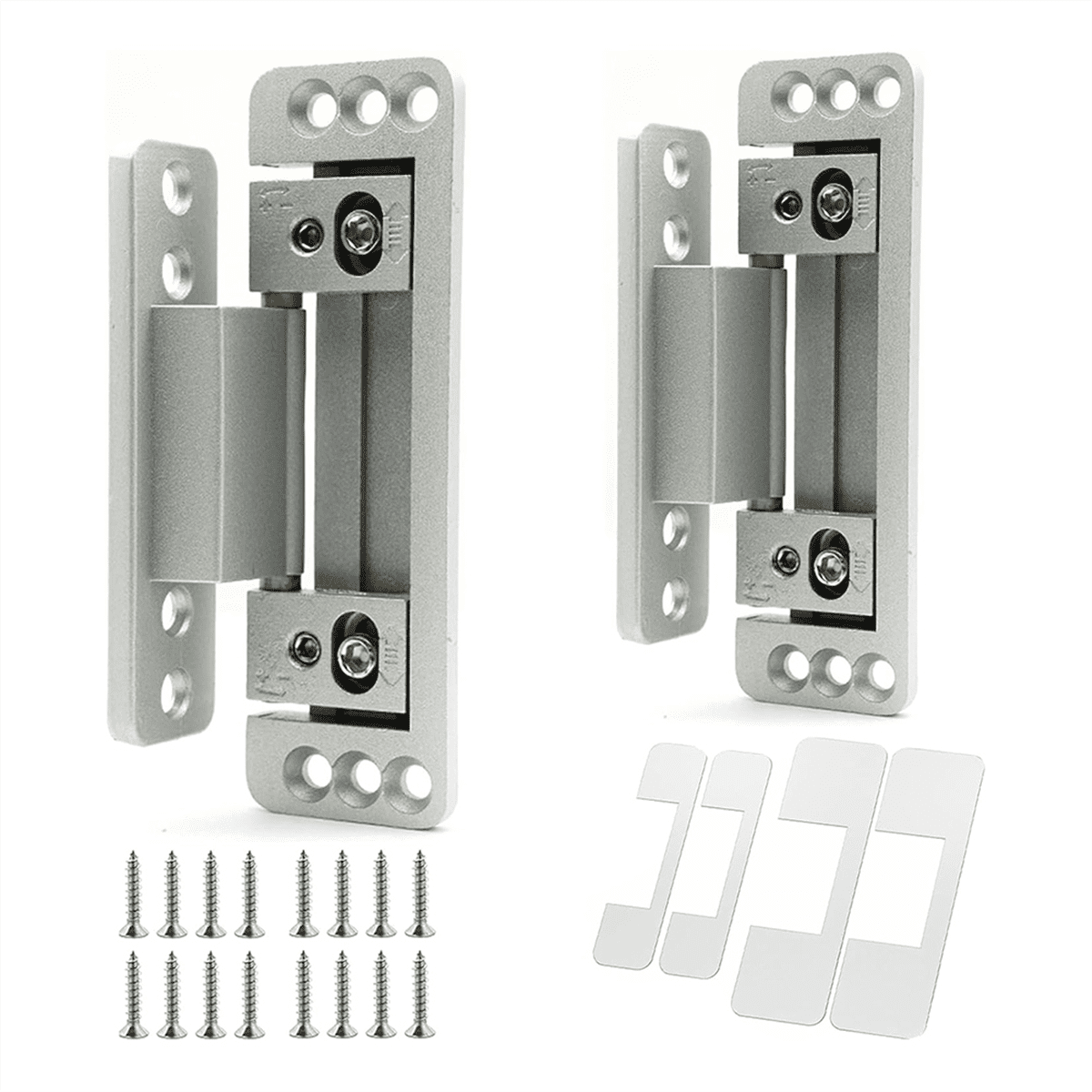 Hidden Door Hinges,2Packs Adjustable Hidden Door Hinges,110Lbs Load ...