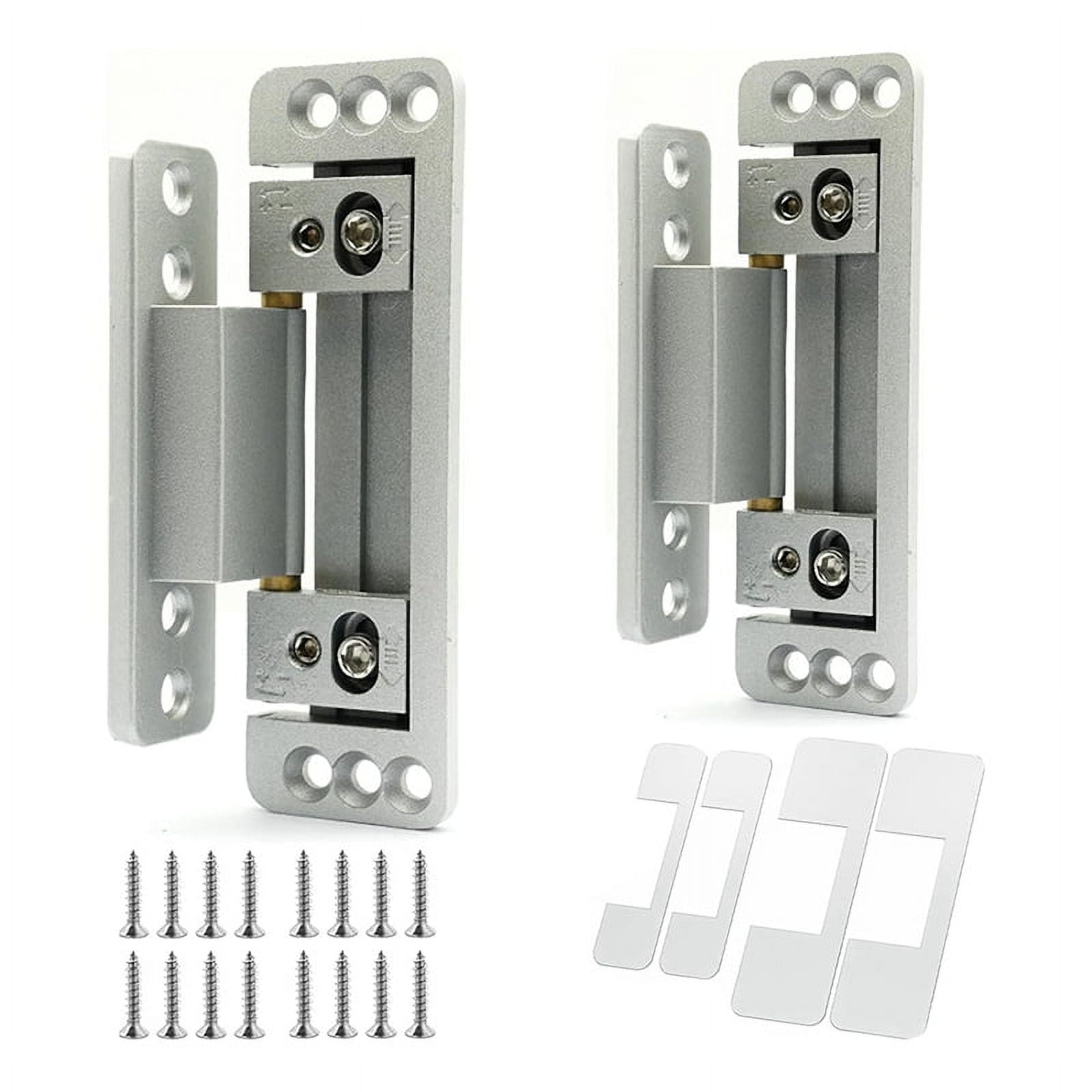 Hidden Door Hinges,2Packs Adjustable Hinges,110Lbs Load-Bearing,Heavy ...