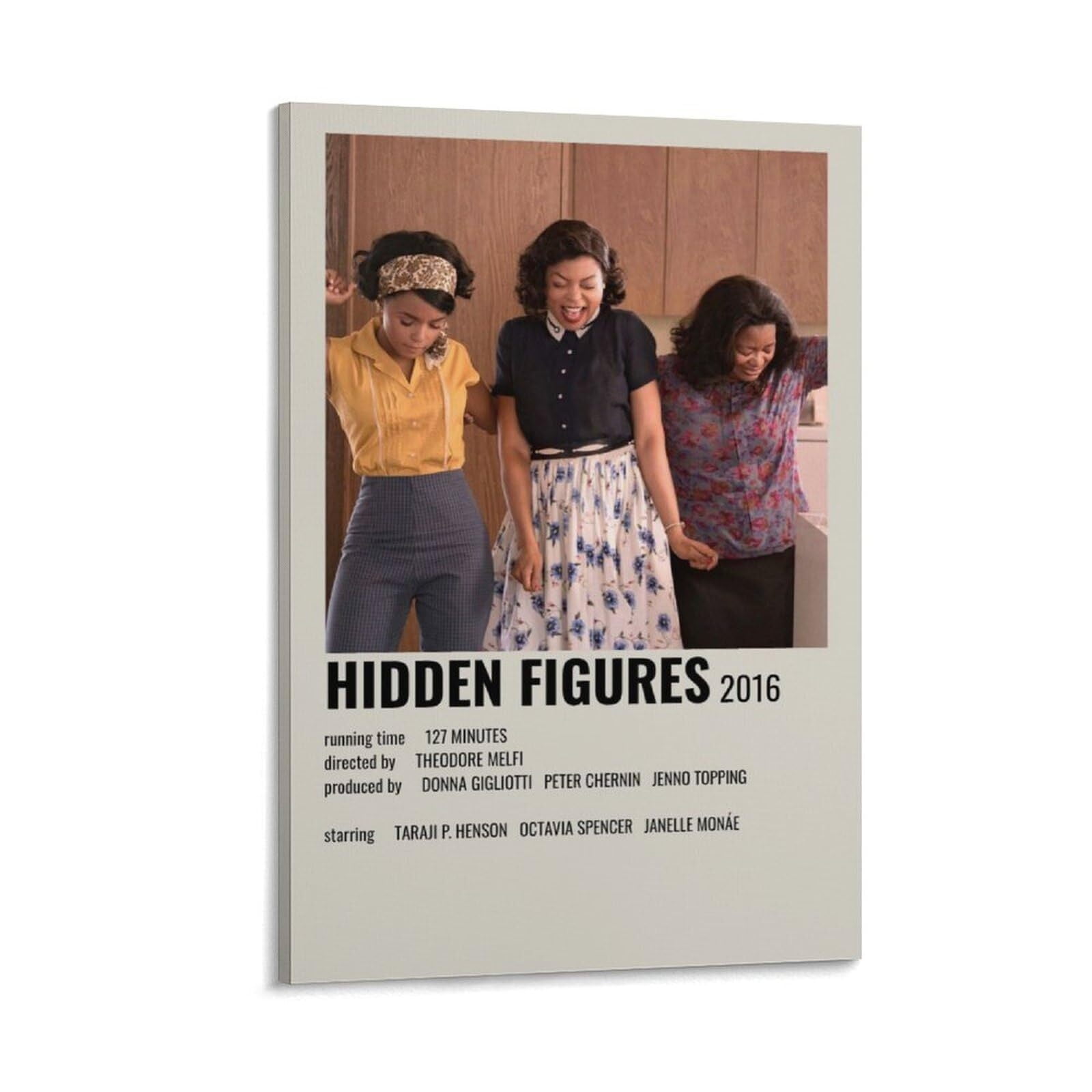 Hidden Figures Biographical Film Poster Artworks Canvas Poster Room ...