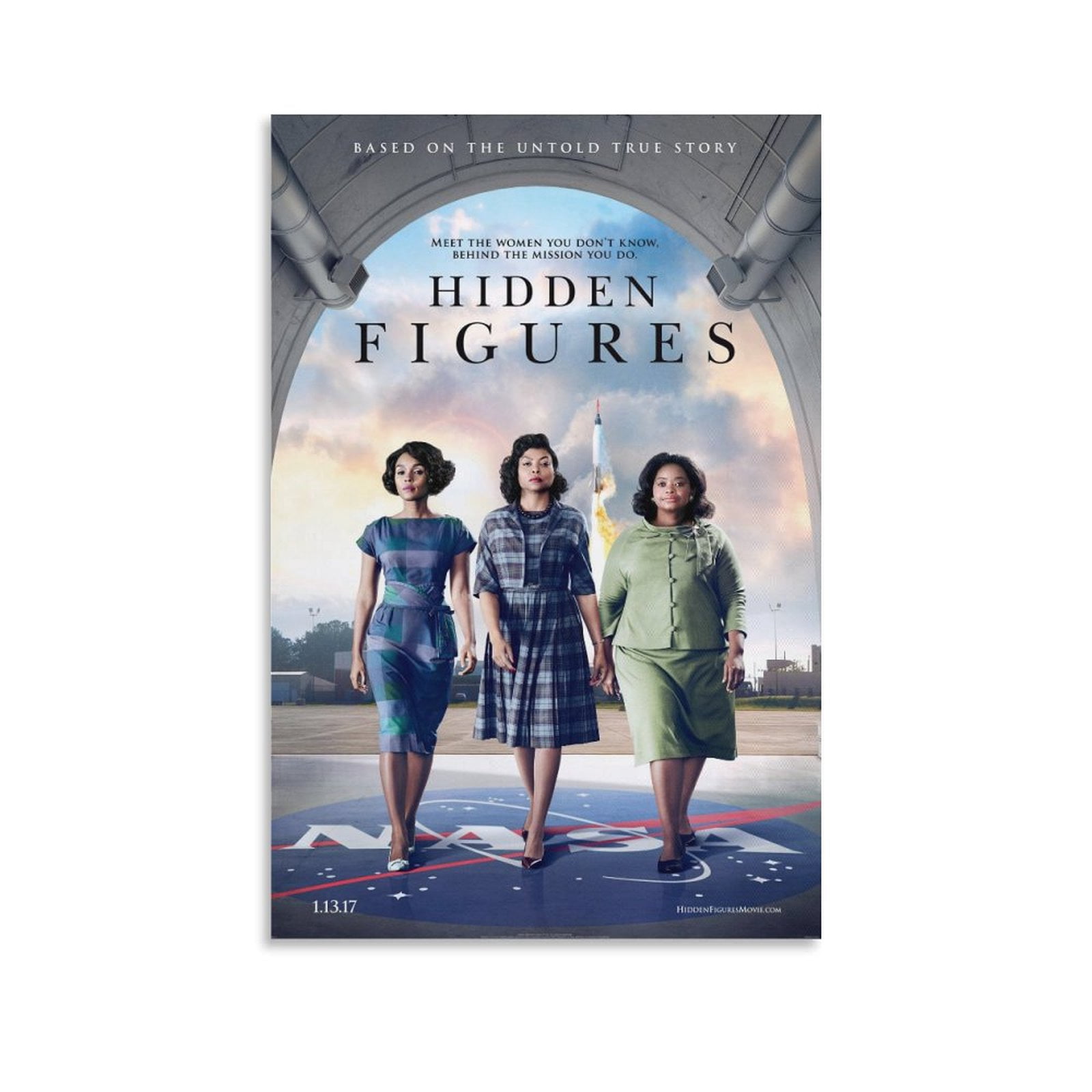 Hidden FiguresClassic Movie Poster Home Decor Poster Wall Art Hanging ...