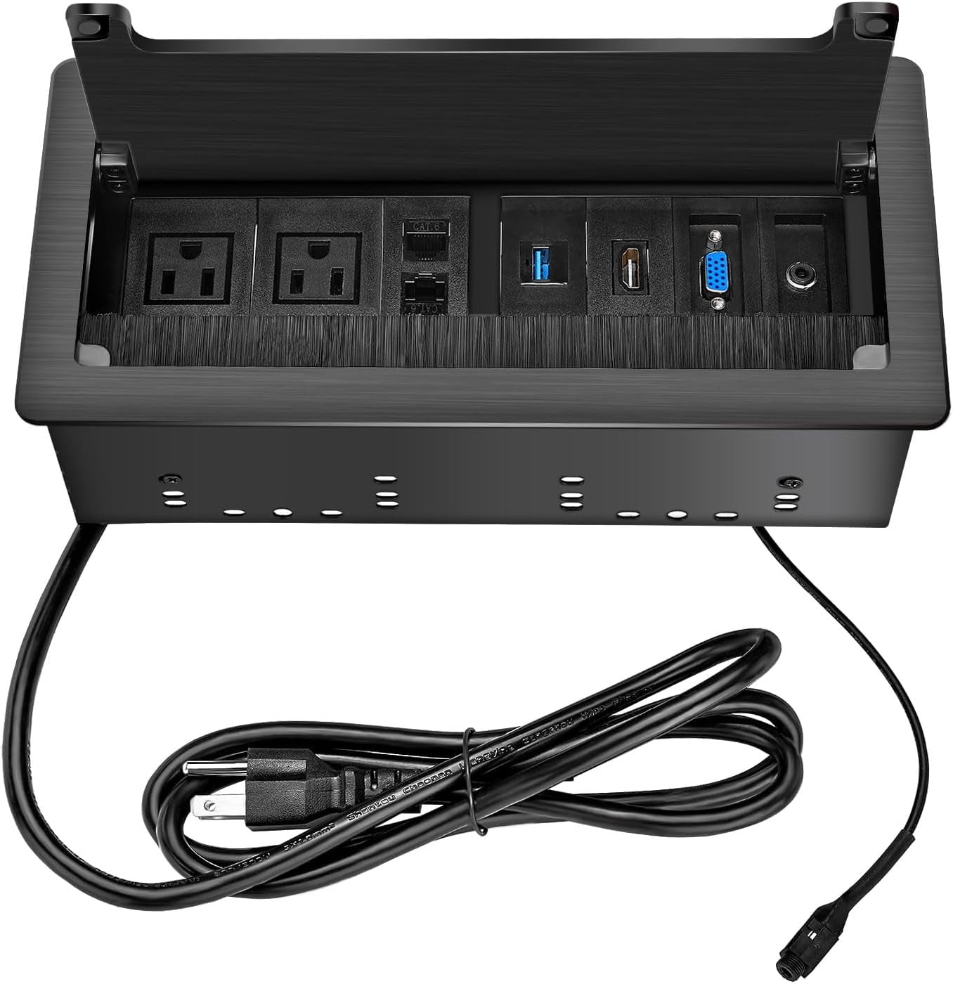 Hidden Flip Information Box with 2-bit American Socket, Dual CAT 6 ...