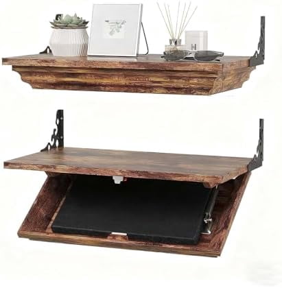 Hidden Floating Shelf with Secret Compartment, Wall Mounted G-un ...