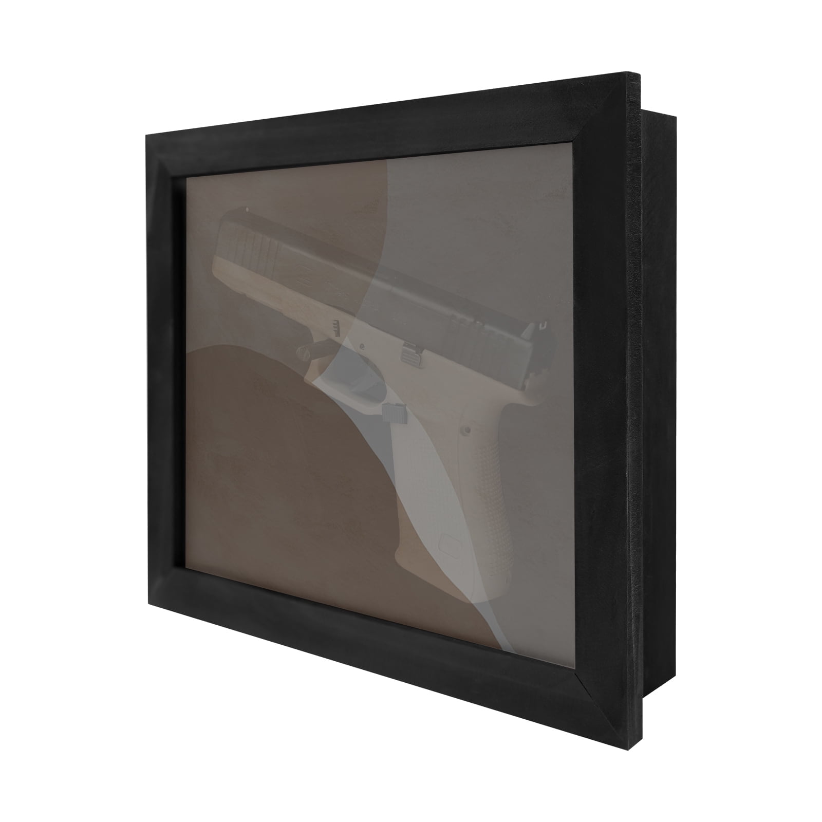 Hidden Gun Safe Photo Frame, Wall-Mounted Concealment Cabinet, Wooden ...