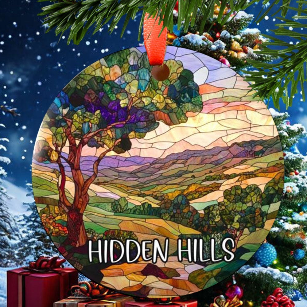 Hidden Hills California Christmas Ornament, Ceramic, Acrylic - Travel ...