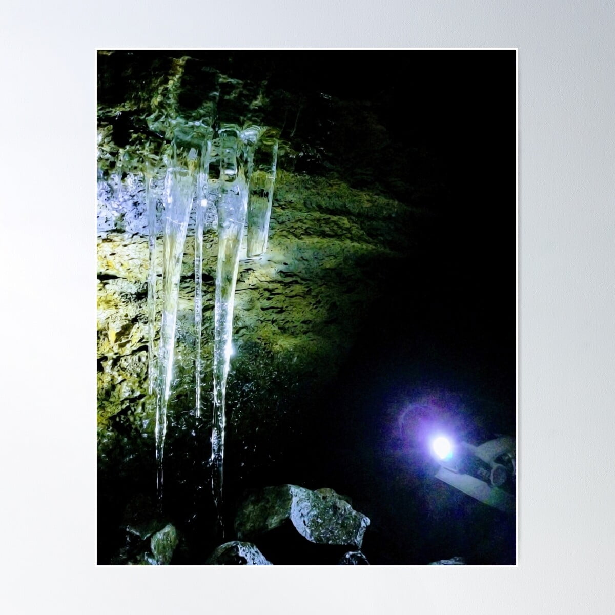 Hidden Icicles Poster Wall Art, Modern Wall Decor For Living Room ...