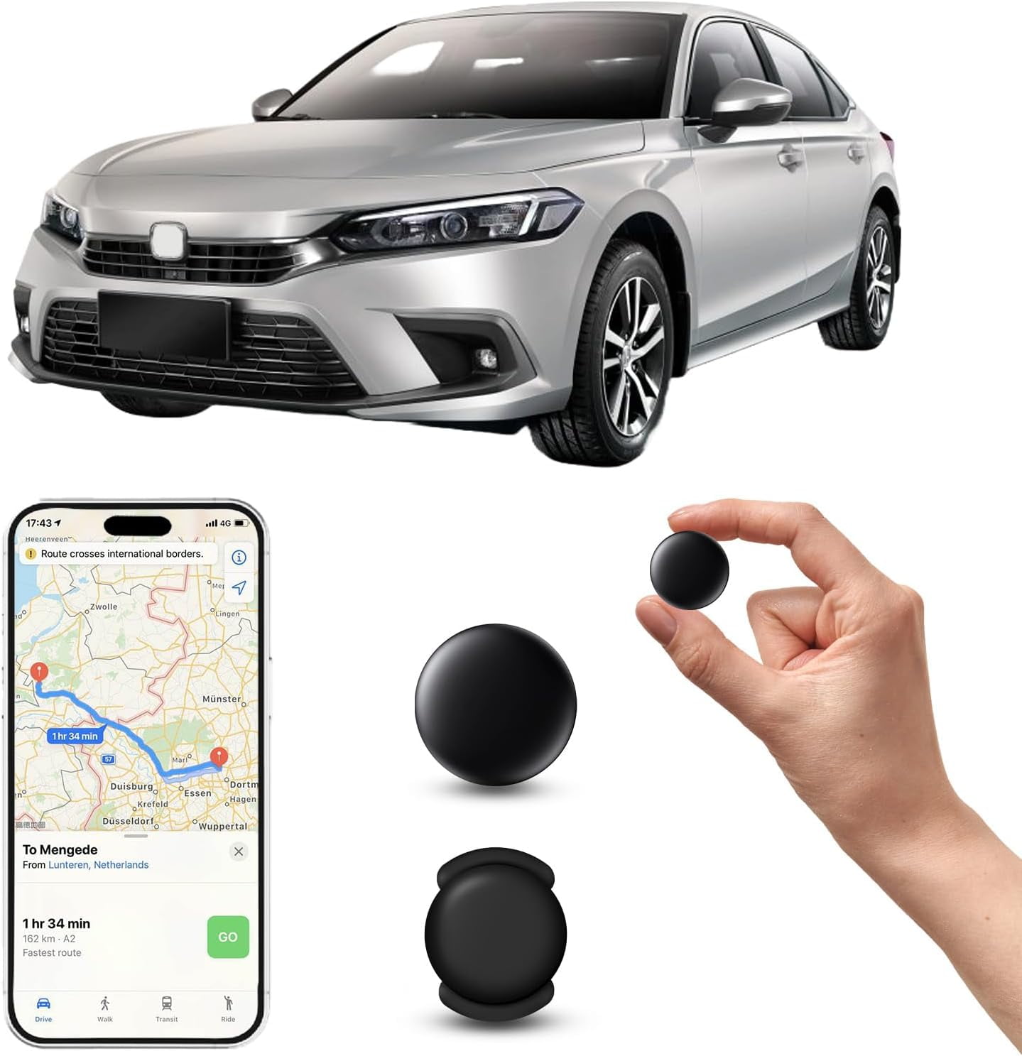 Hidden Magnetic Mini GPS Tracker for Vehicles – No Subscription GPS ...