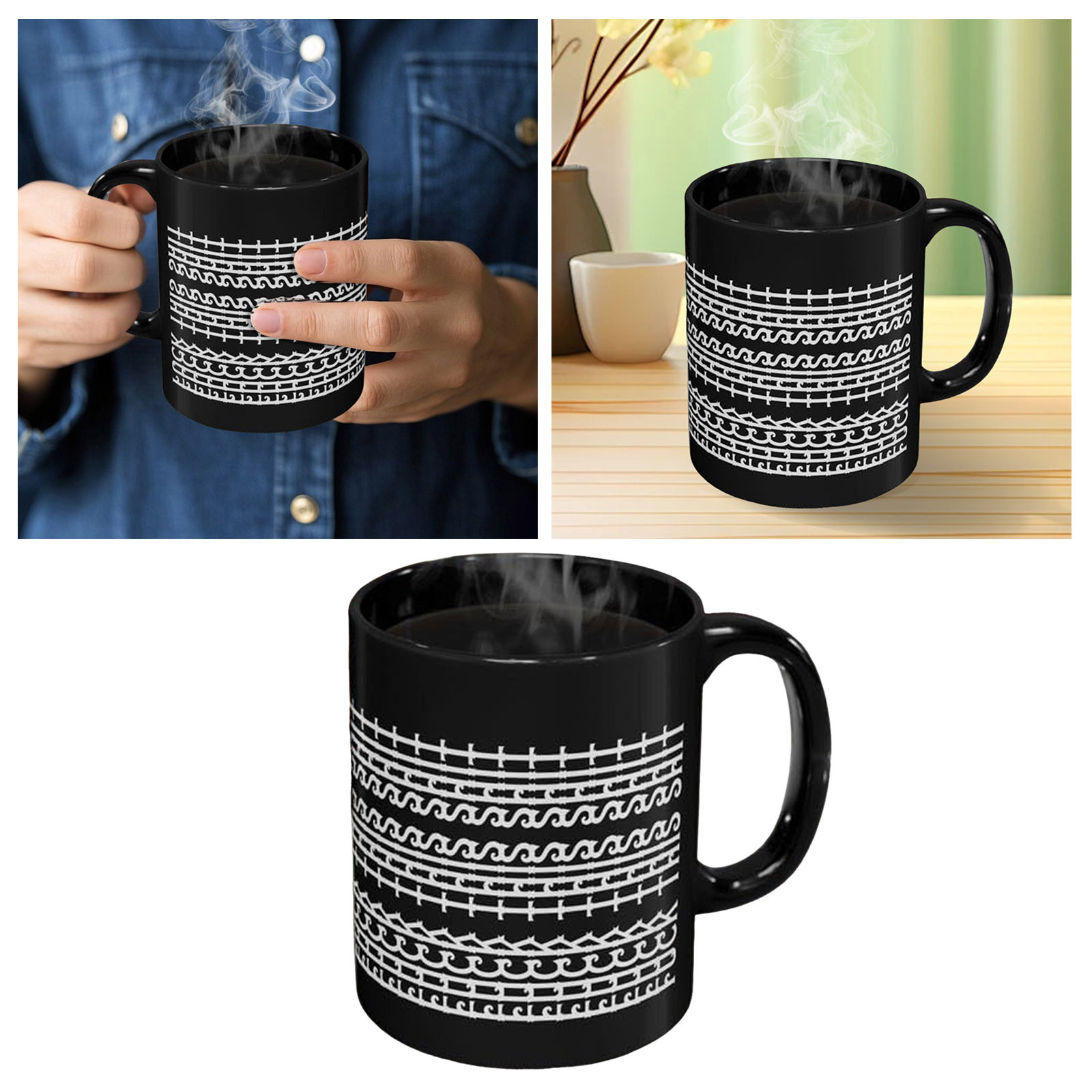 Hidden Message Coffee Mug Funny Ceramic Cup with Secret Tea Design for ...