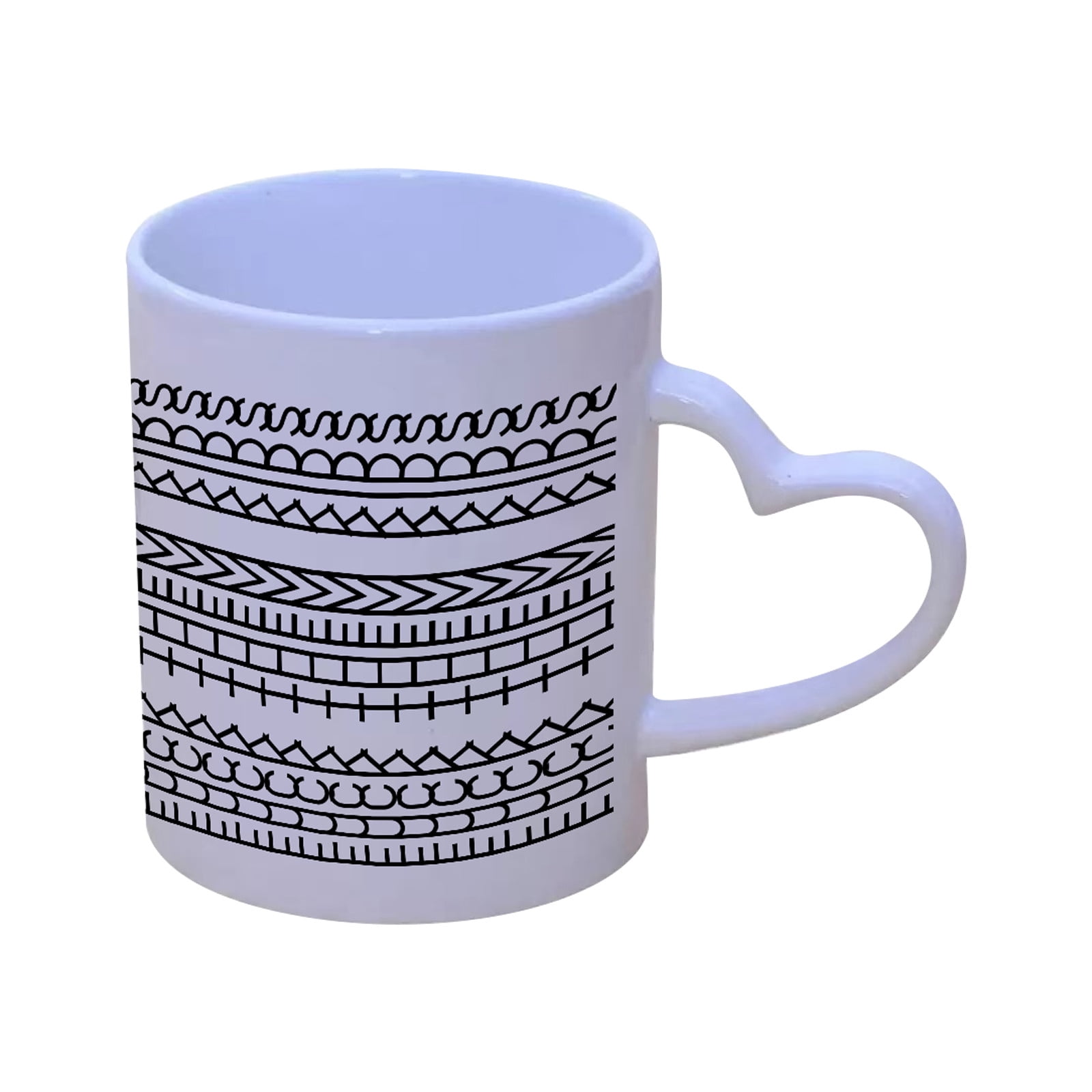 Hidden Message Mug Coffee Cup with Heart-Shape Handle Funny Office ...