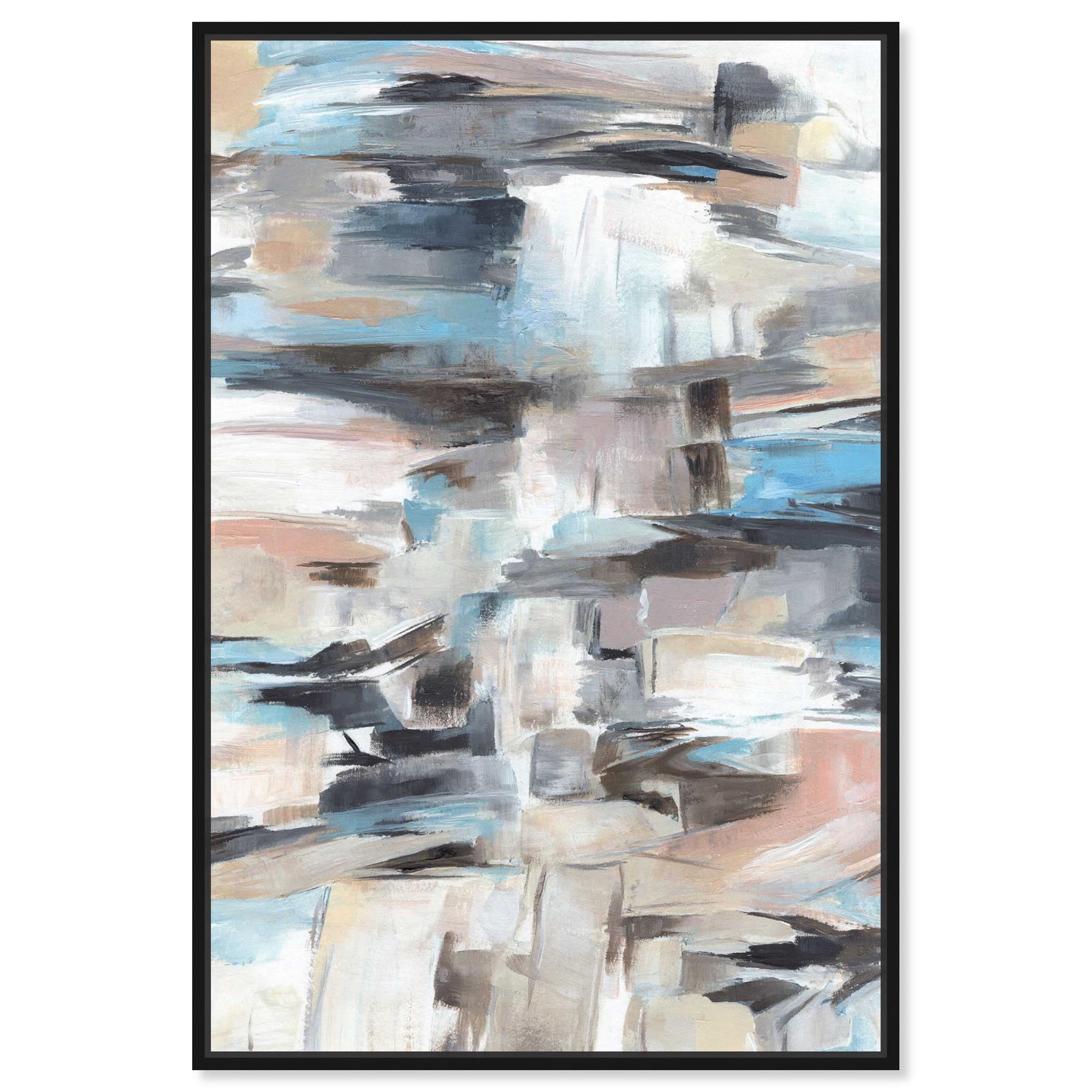 Hidden Motives Canvas Green Abstract Art by Art Remedy, Black Frame, 30 ...