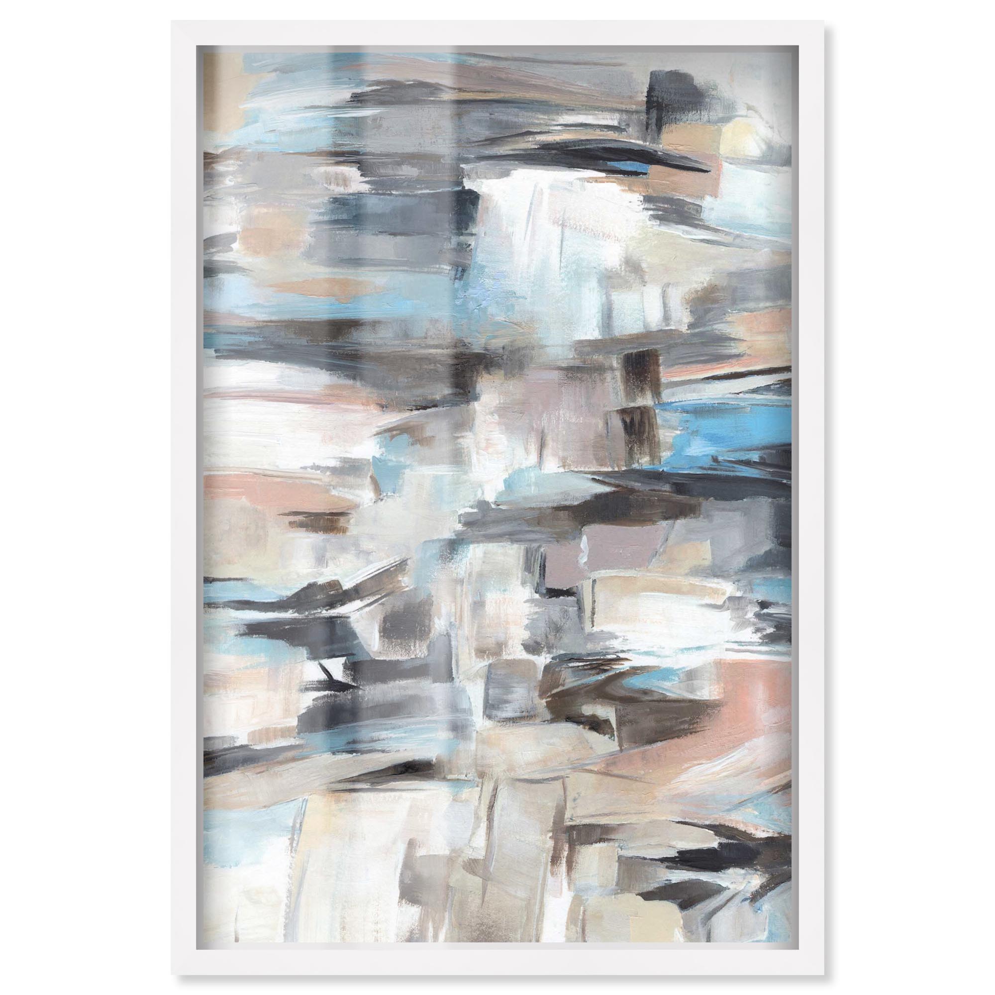Hidden Motives Shadowbox Print Green Abstract Art by Art Remedy, White ...