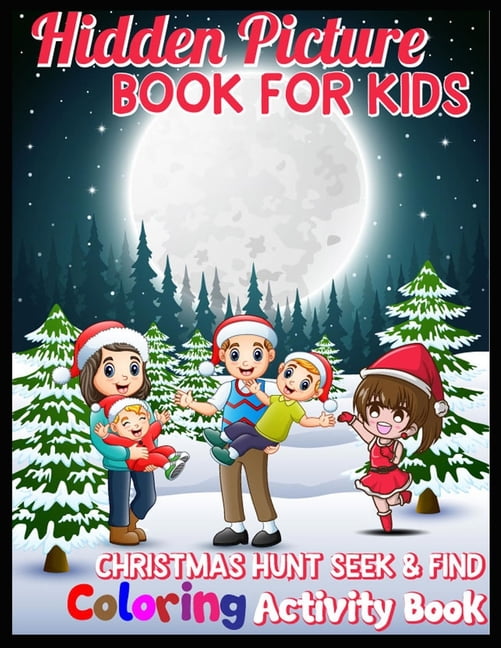 Hidden Picture BOOK FOR KIDS CHRISTMAS HUNT AND SEEK Coloring Activity ...