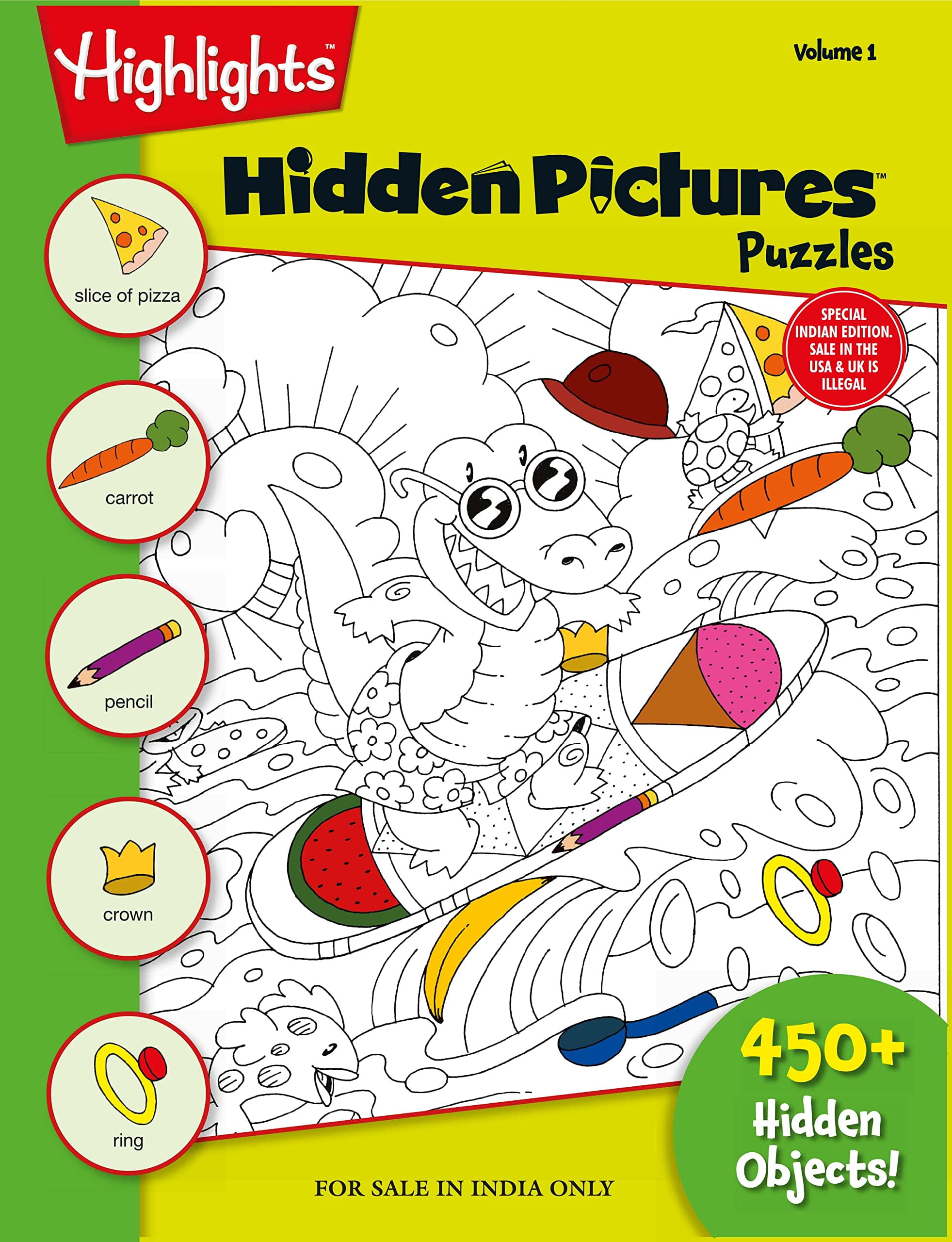 Hidden Pictures Puzzles: 450 Hidden Objects, Above 5 years Ages Kids ...