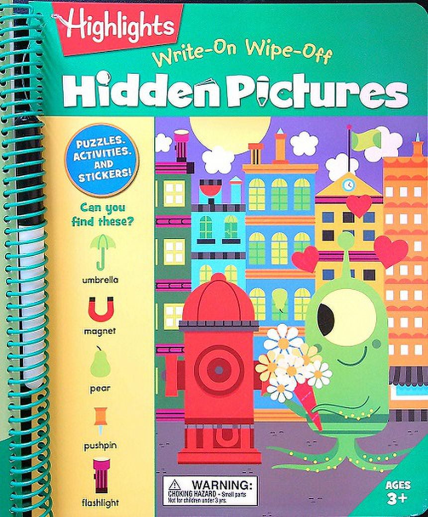 Hidden Pictures Write-On Wipe-Off Workbook - Walmart.com