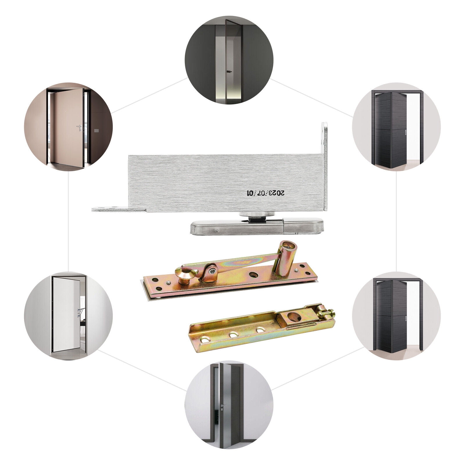 Hidden Pivot Door Hinge Hydraulic Buffer Design, Spring and Pressure ...