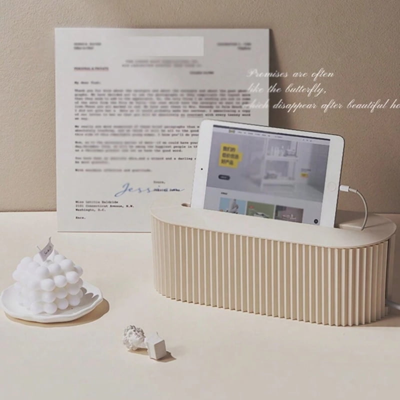 Hidden Power Outlet Storage Box – Large Cord Organizer for Clutter-Free ...