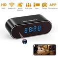 Camera Clock 1080P Full HD WiFi Cam with Night Vision 120° View Motion ...