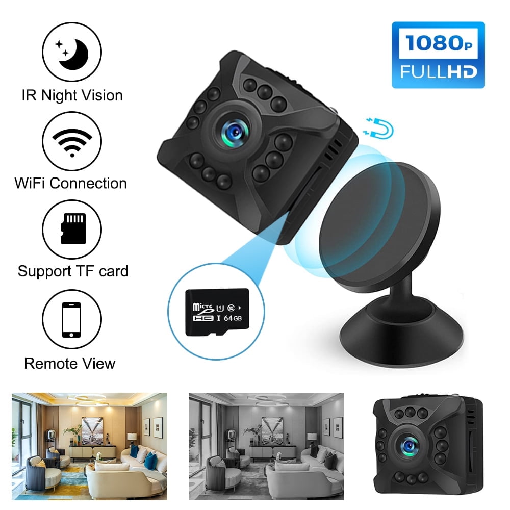 Hidden Spy Camera Mini 1080P Wireless WiFi Camera with Live Video Home ...
