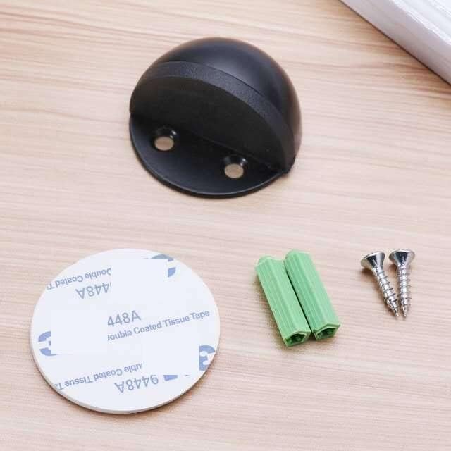 Hidden Stainless Steel Rubber Dual-use Door Stopper Door Holders Catch ...