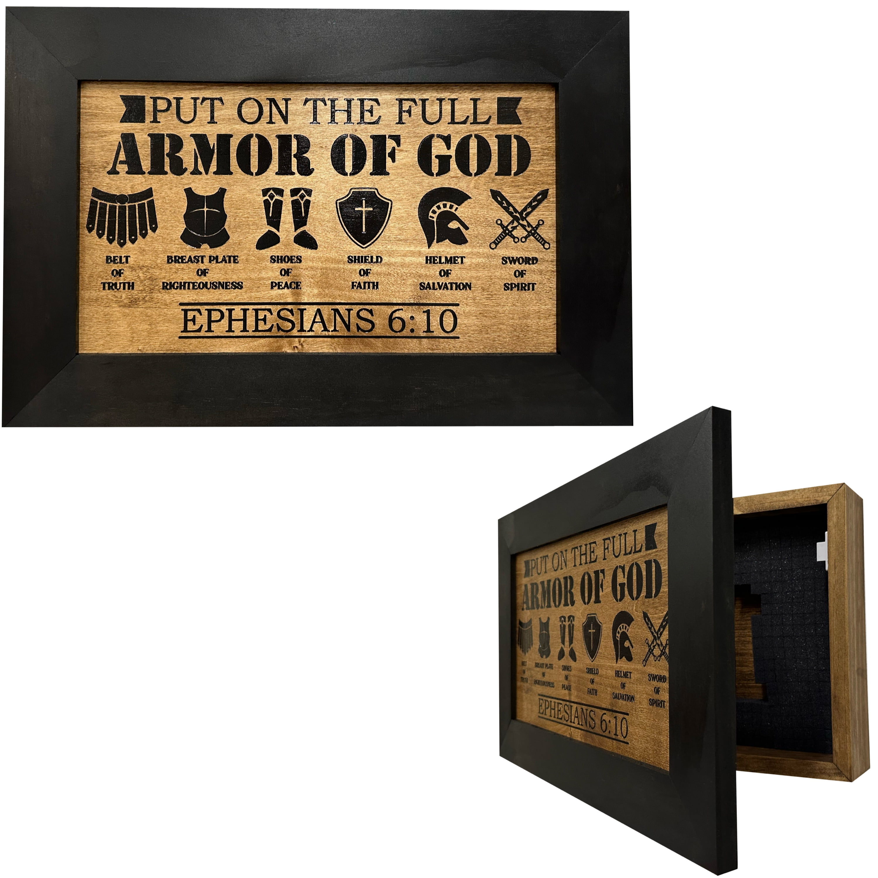 Hidden Storage Cabinet Put On The Full Armor Of God by Bellewood ...
