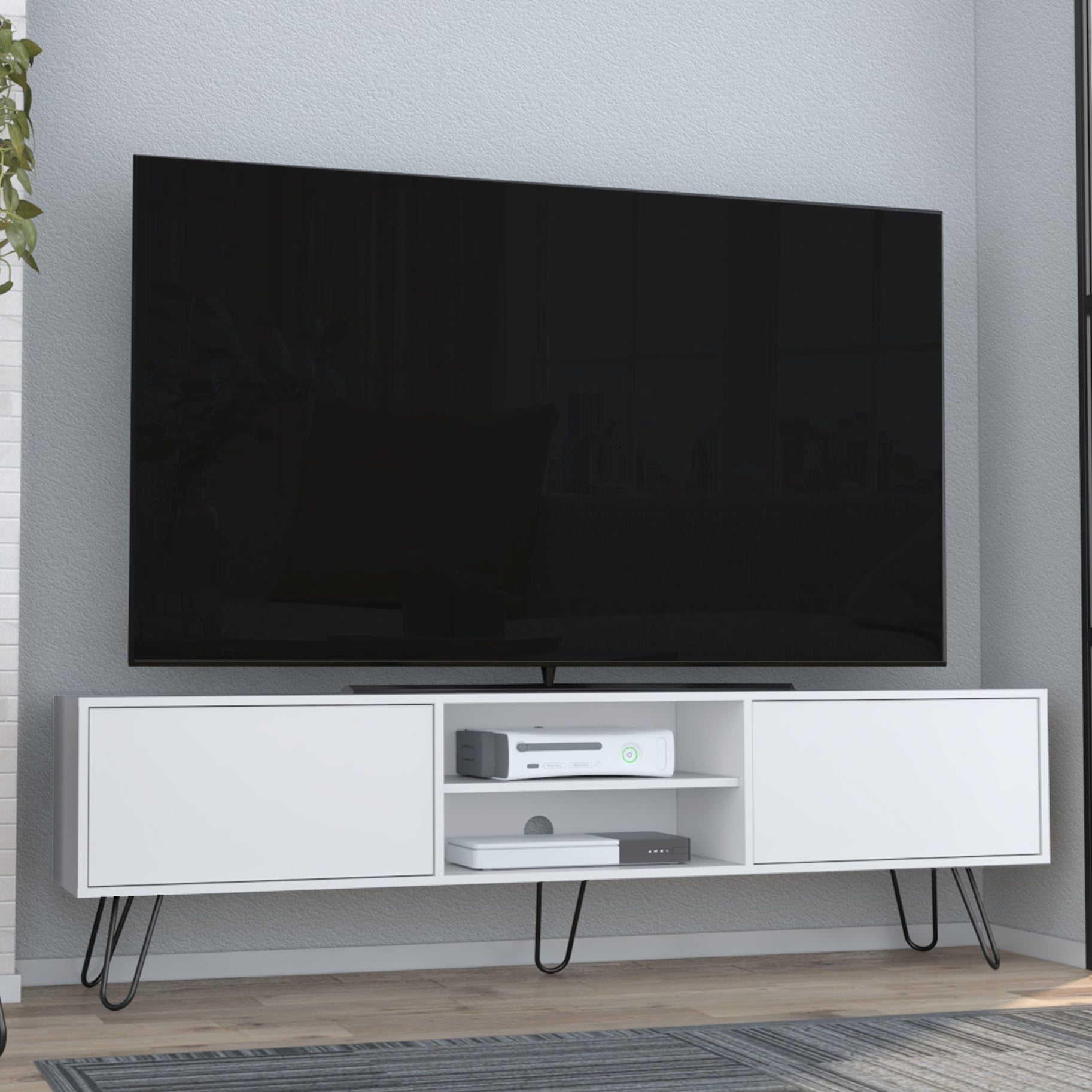 Hidden Storage & Easy Access - Entertainment Unit for Large TVs in ...