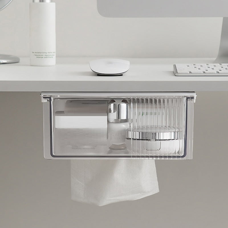 Hidden Table Organizer Table Sliding Drawer Desk Storage Storage Box ...