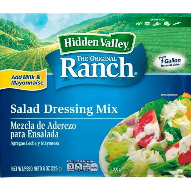 Hidden Valley 21176 Original Ranch Dry Salad Dressing Milk Based 12-8 ...