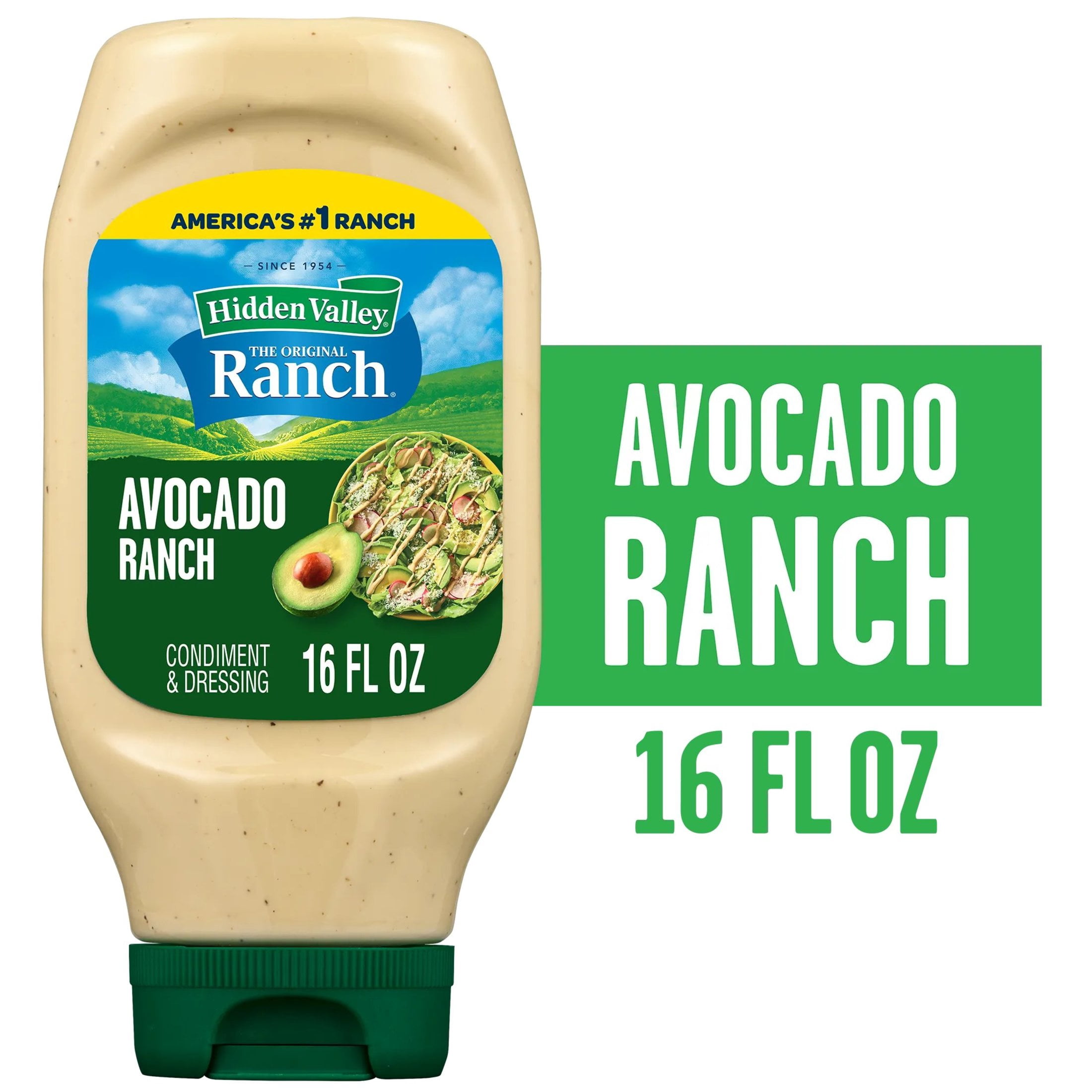 Hidden Valley Avocado Ranch - Salad dressings for grocery - Walmart ...