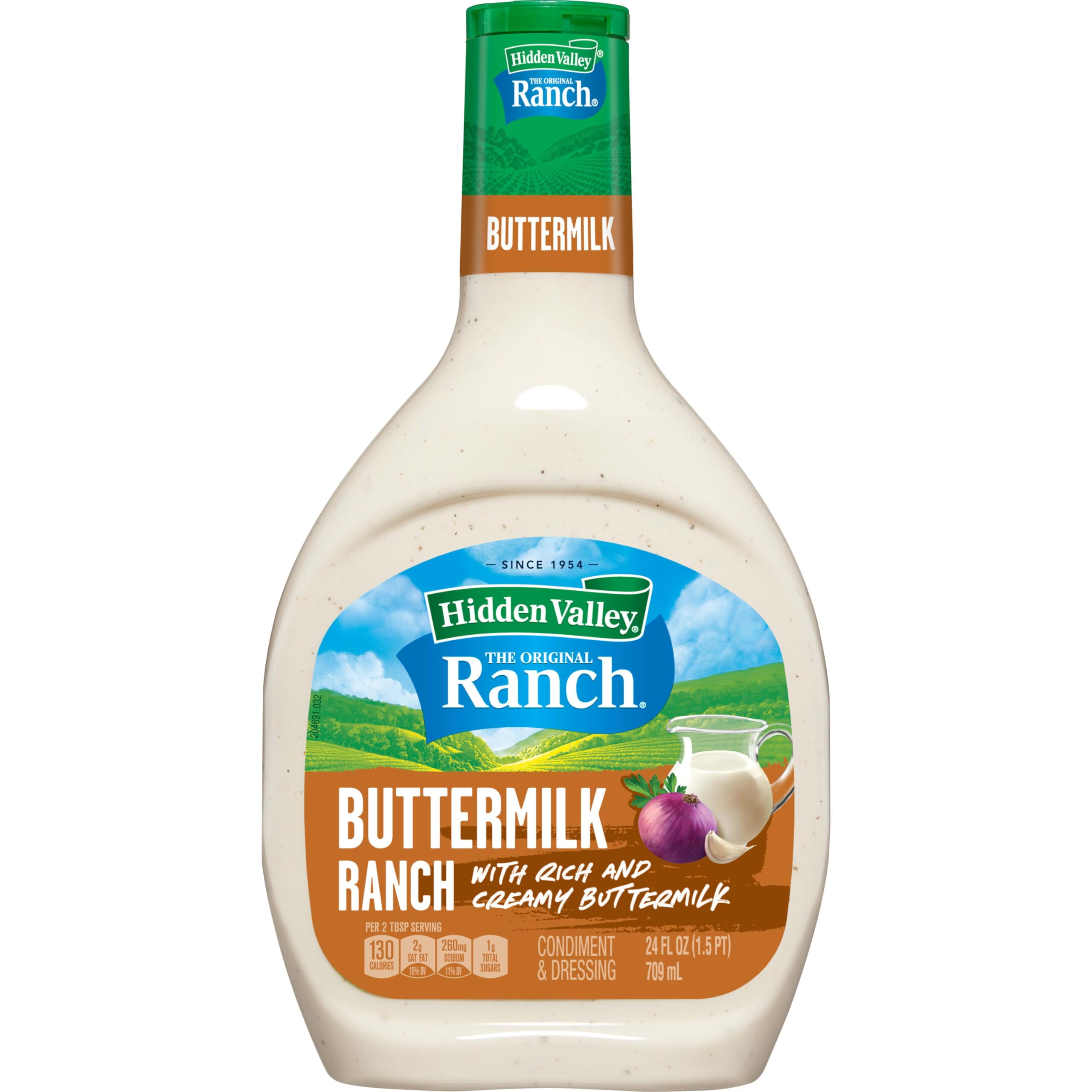 Hidden Valley Buttermilk Ranch STF9 Topping and Dressing, 24 Fluid ...