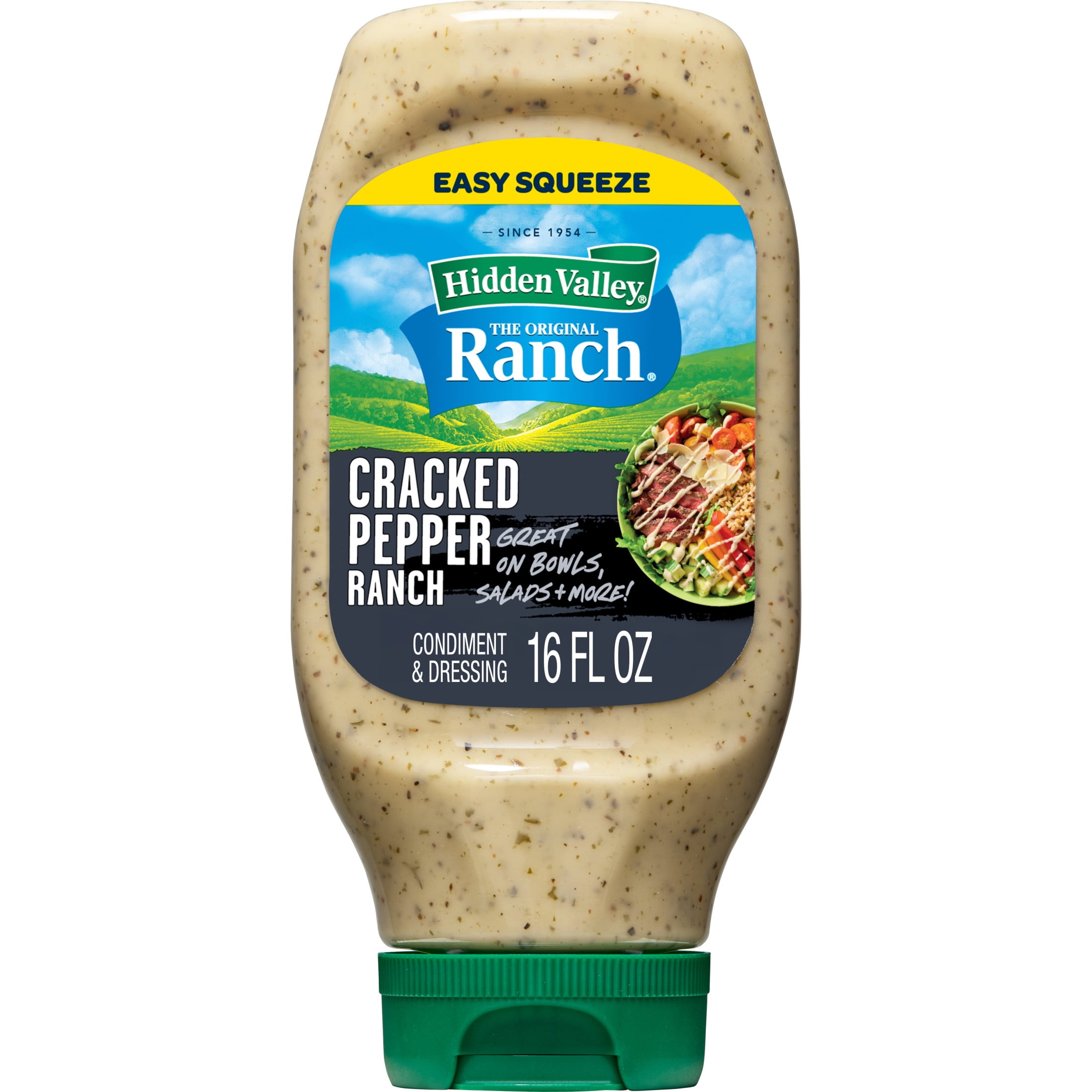 Hidden Valley Cracked Pepper Ranch Condiment and Dressing, 16 Fluid ...