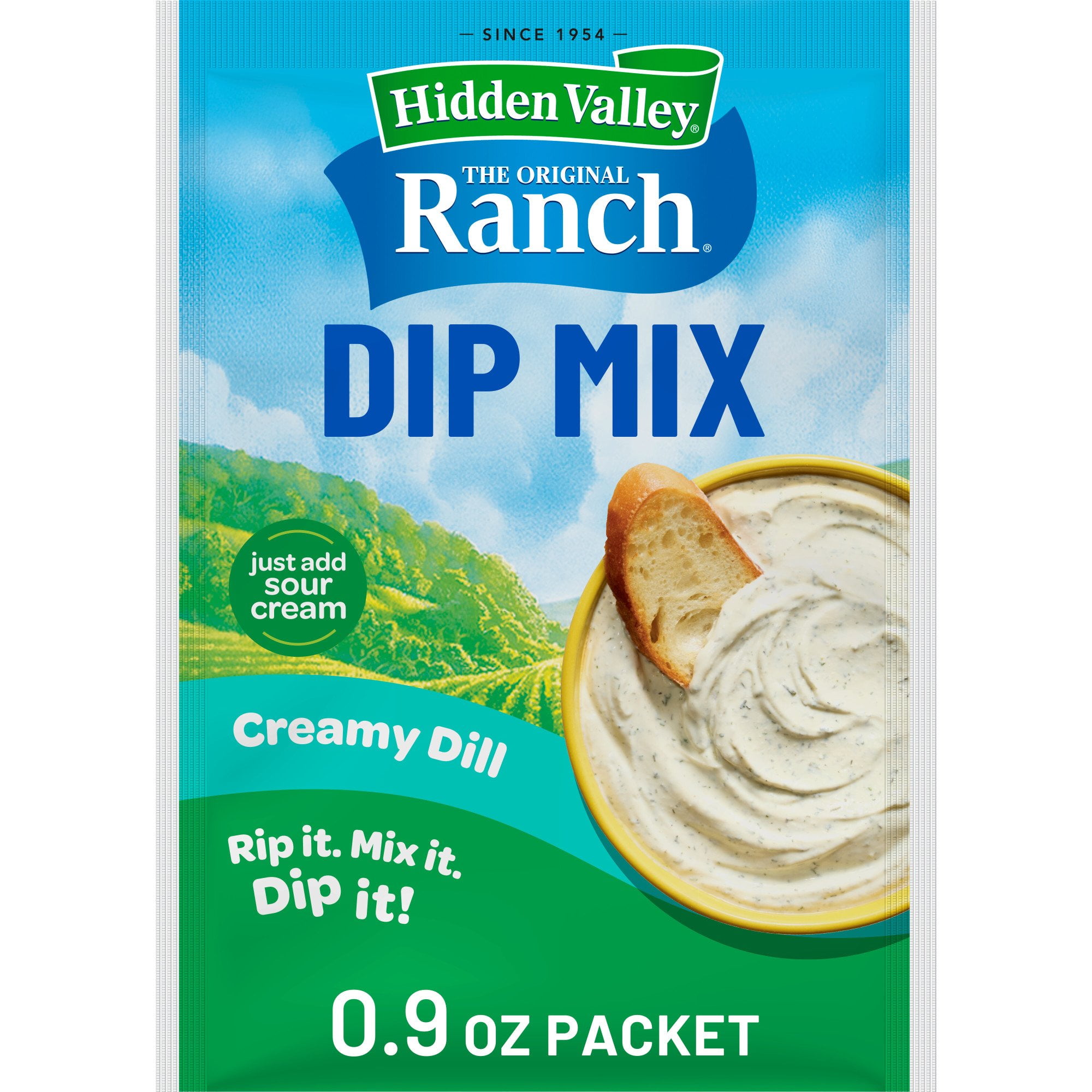 Hidden Valley Creamy Dill Ranch Dips Mix Packet - 0.9 oz (Packaging May ...