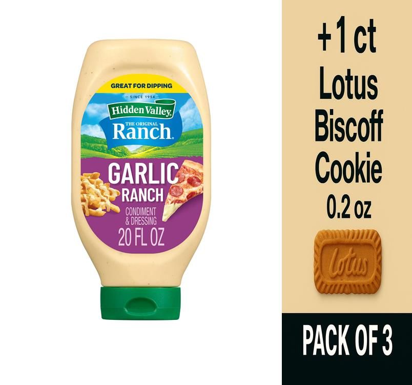 Hidden Valley Fat Free Ranch Condiment and Dressing, Easy Squeeze ...