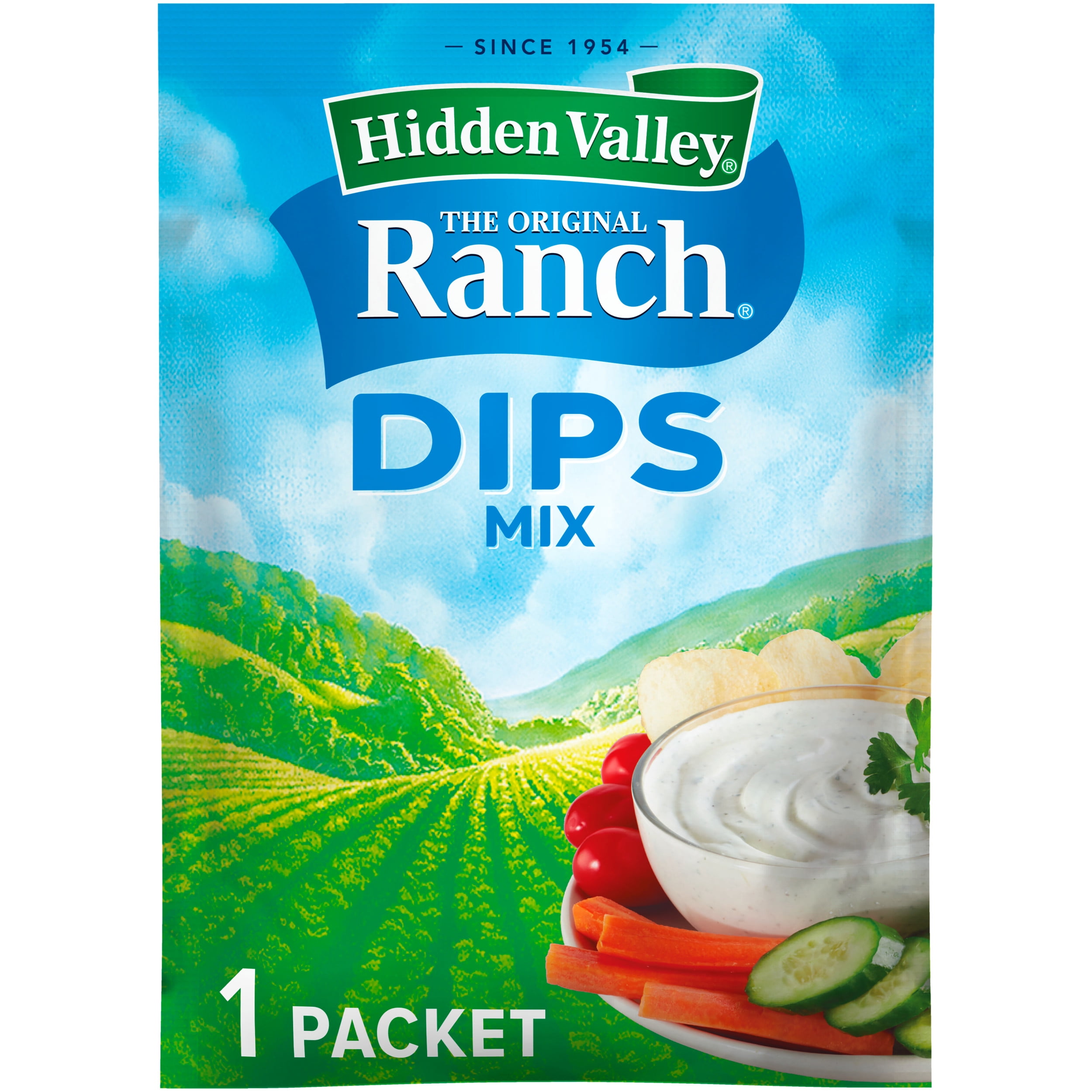 Hidden Valley Gluten Free Fiesta Ranch Dips Mix, 1 oz - Walmart.com
