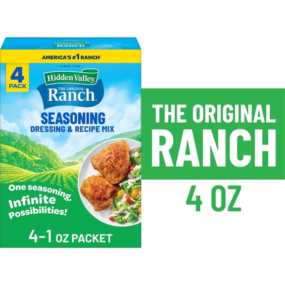 (8 Pack) Hidden Valley Original Ranch Seasoning & Salad Dressing Mix, 1 ...