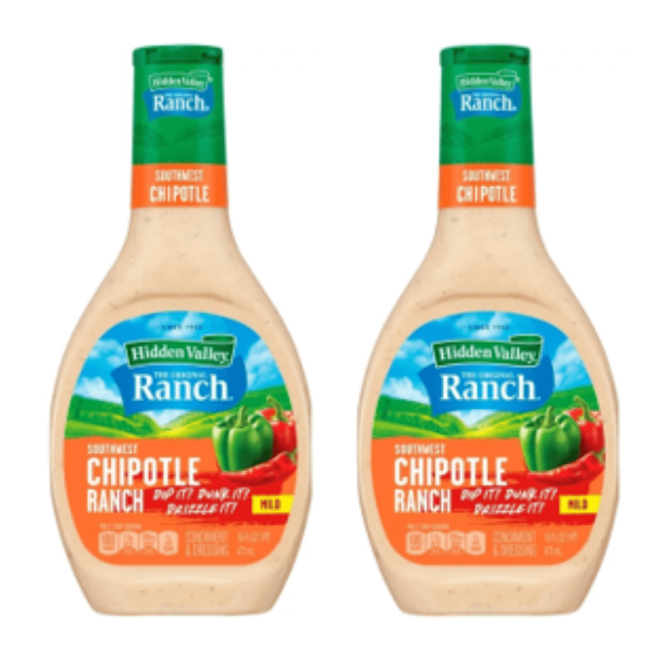 Hidden Valley Gluten Free Southwest Chipotle Salad Dressing and Topping ...