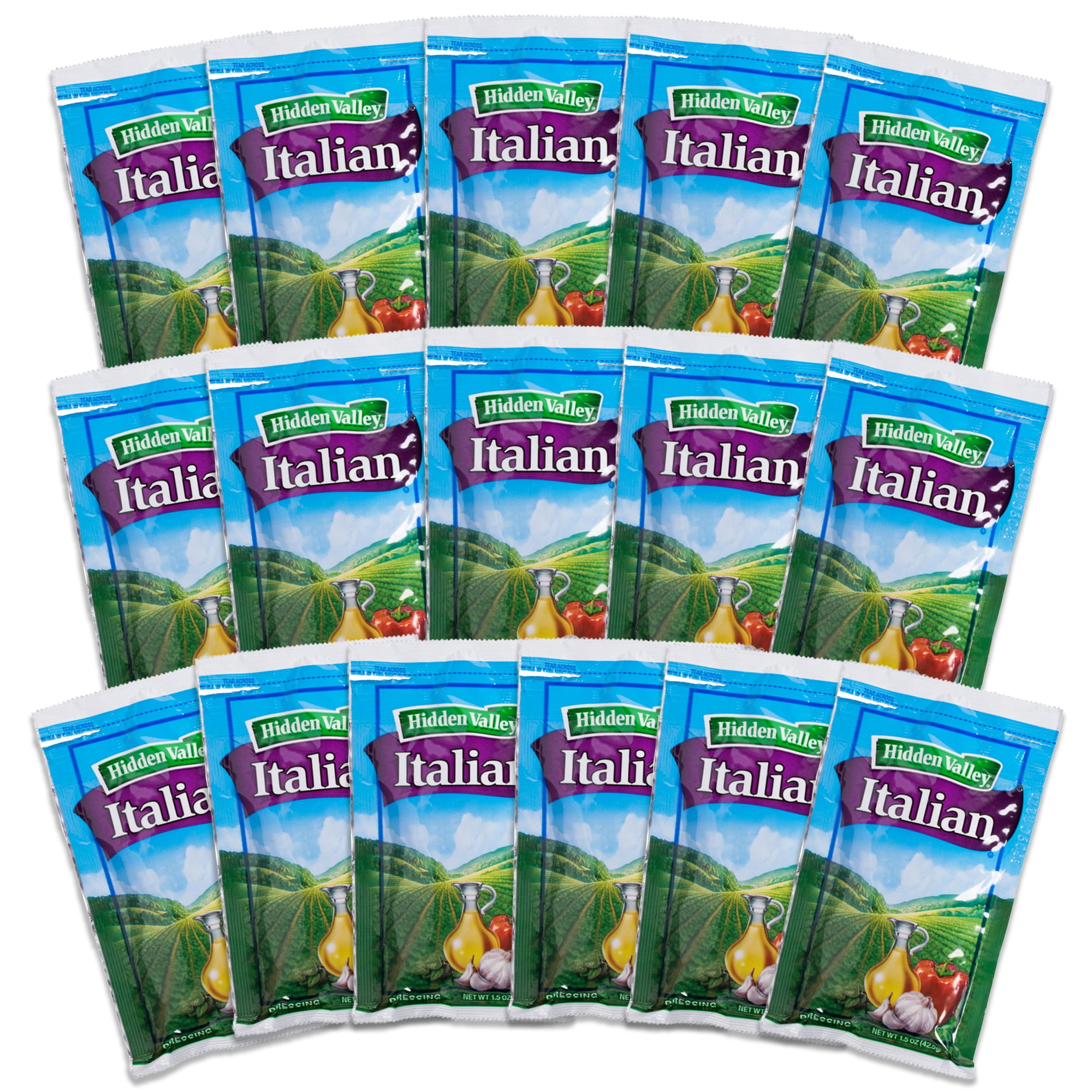 Hidden Valley Golden Italian Dressing Single Serve 1.5oz Packets (Pack ...
