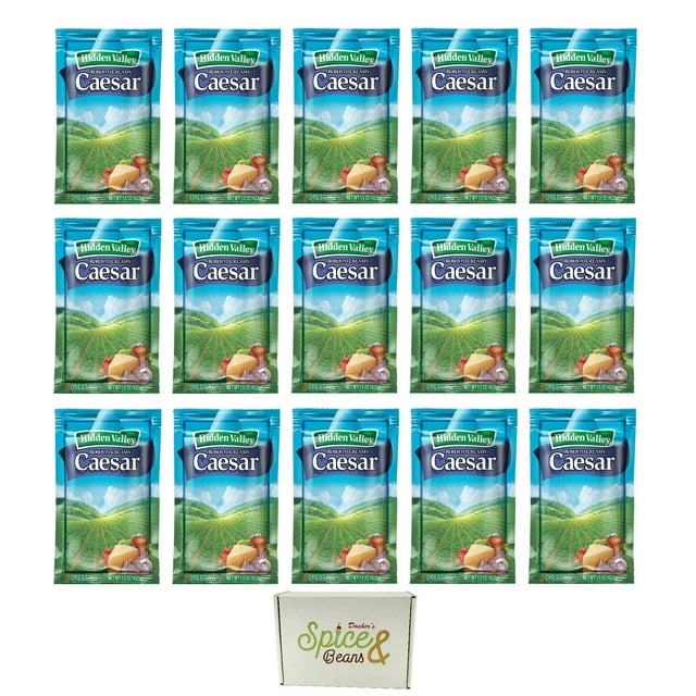 Hidden Valley Original Caesar Portion Salad Dressing Packets, 1.5 Oz ...
