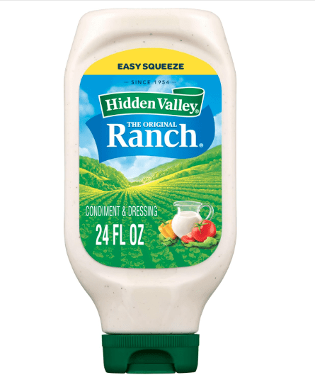 Hidden Valley Original Ranch Condiment and Dressing, Easy Squeeze ...