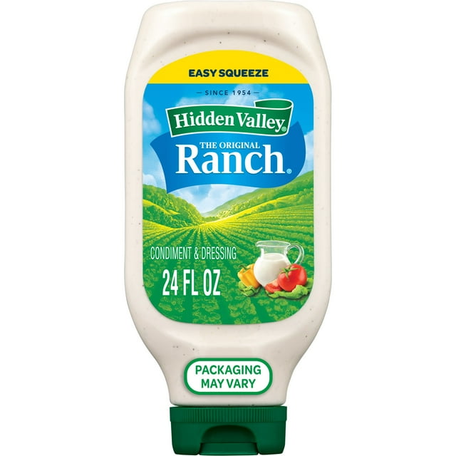 Hidden Valley Original Ranch Condiment and Dressing, Easy Squeeze ...