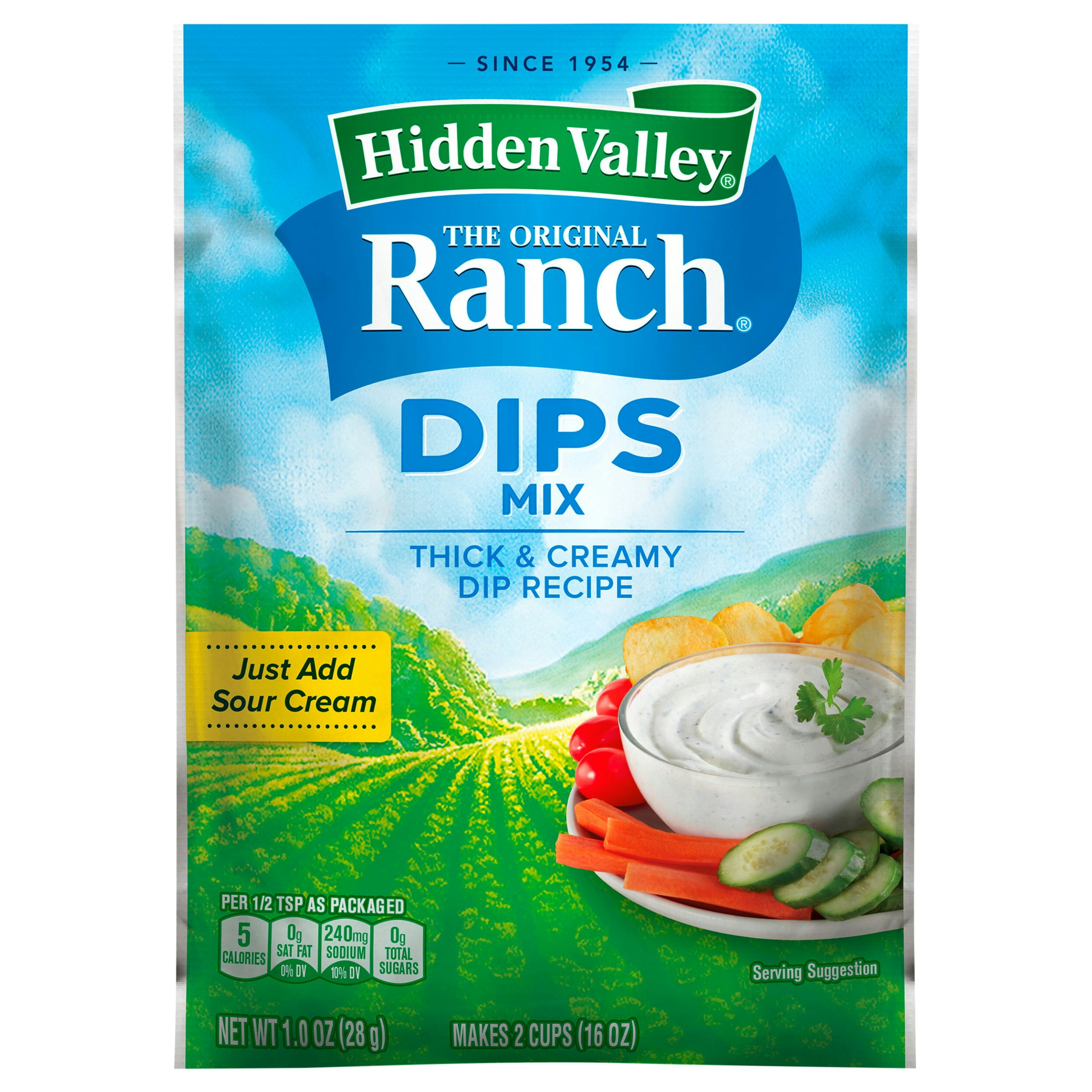 Hidden Valley Original Ranch Dip Mix 1 oz (Pack Of 24) - Walmart.com