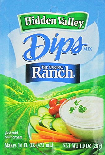 Hidden Valley Original Ranch Dips Mix Gluten Free (Pack of 3) - Walmart.com