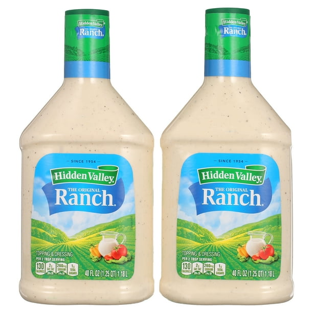 Hidden Valley Original Ranch Dressing, 40 fl oz, 2-count - Walmart.com