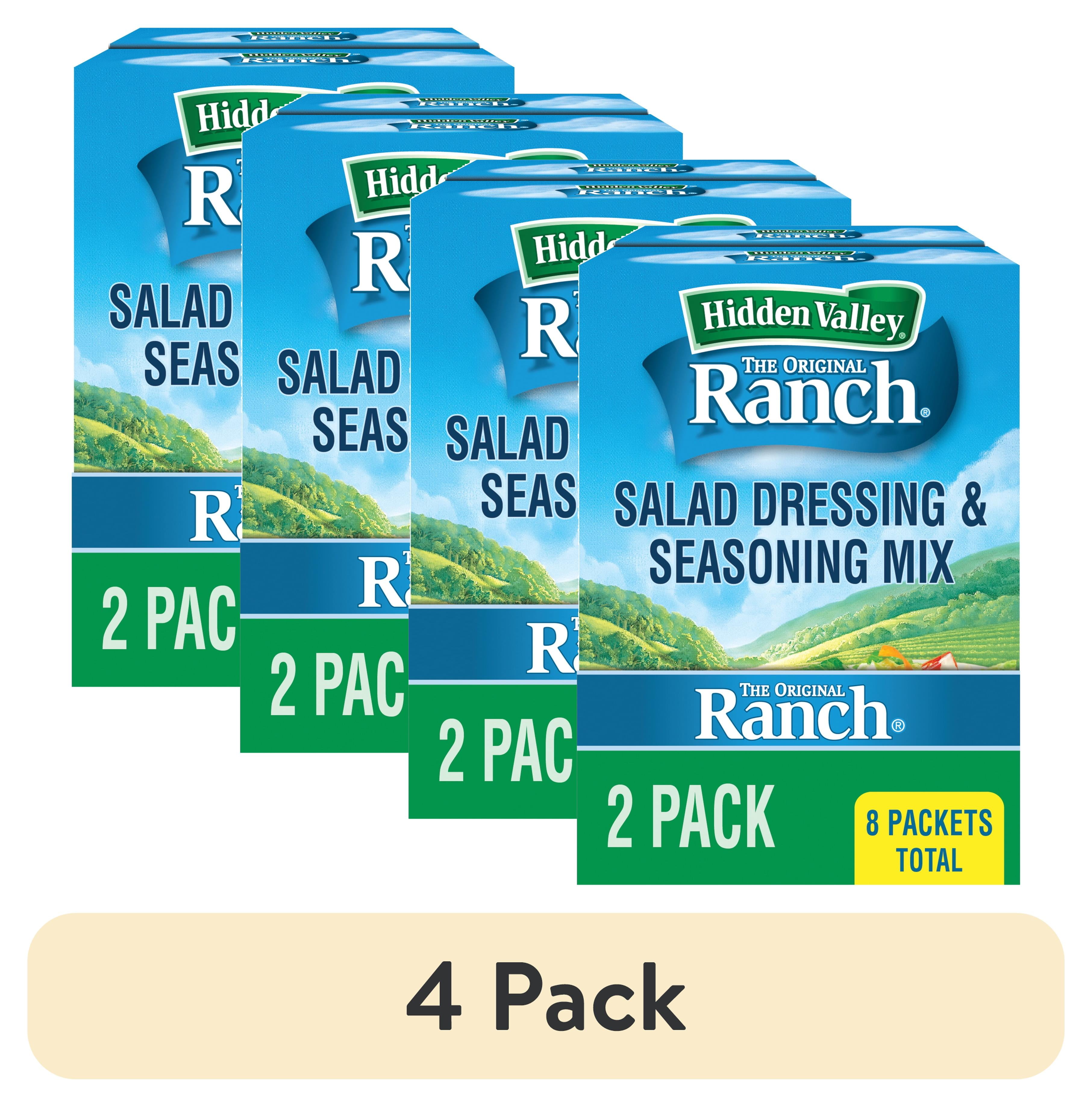 (4 pack) Hidden Valley Original Ranch Salad Dressing & Seasoning Mix, 1 ...